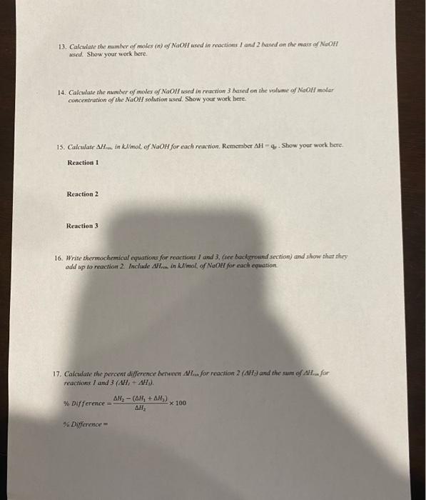 Solved ما Data Table Reaction 1 Reaction 2 Reaction 3 Mass | Chegg.com