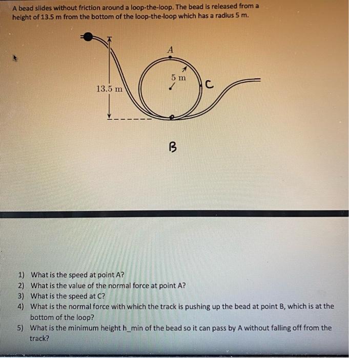 Solved A bead slides without friction around a | Chegg.com