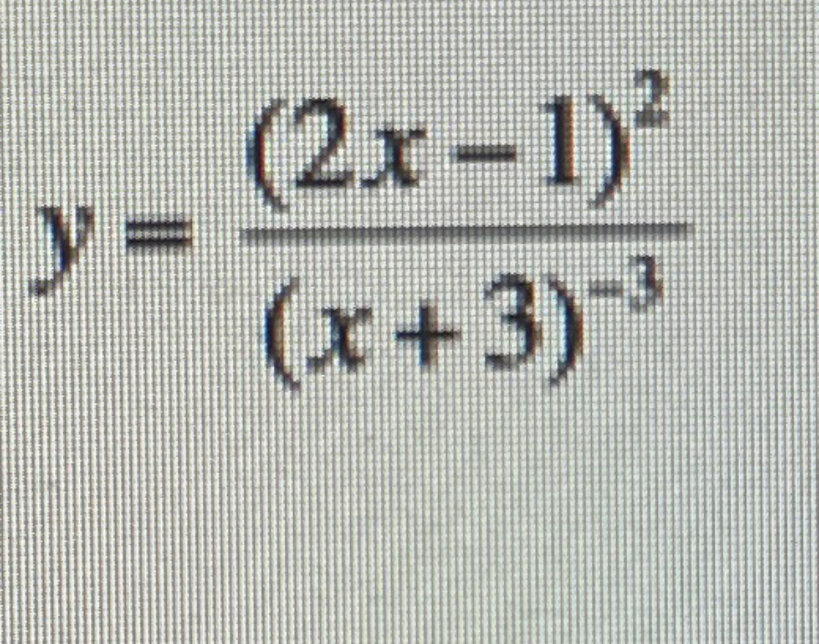 Solved y=(2x-1)2(x+3)-3 ﻿ find derivative dy/dx | Chegg.com