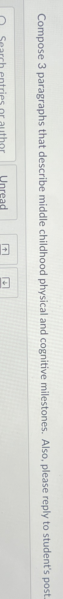 Solved Compose 3 ﻿paragraphs that describe middle childhood | Chegg.com