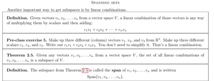 Solved Spanning Sets Another Important Way To Get Subspaces 0972