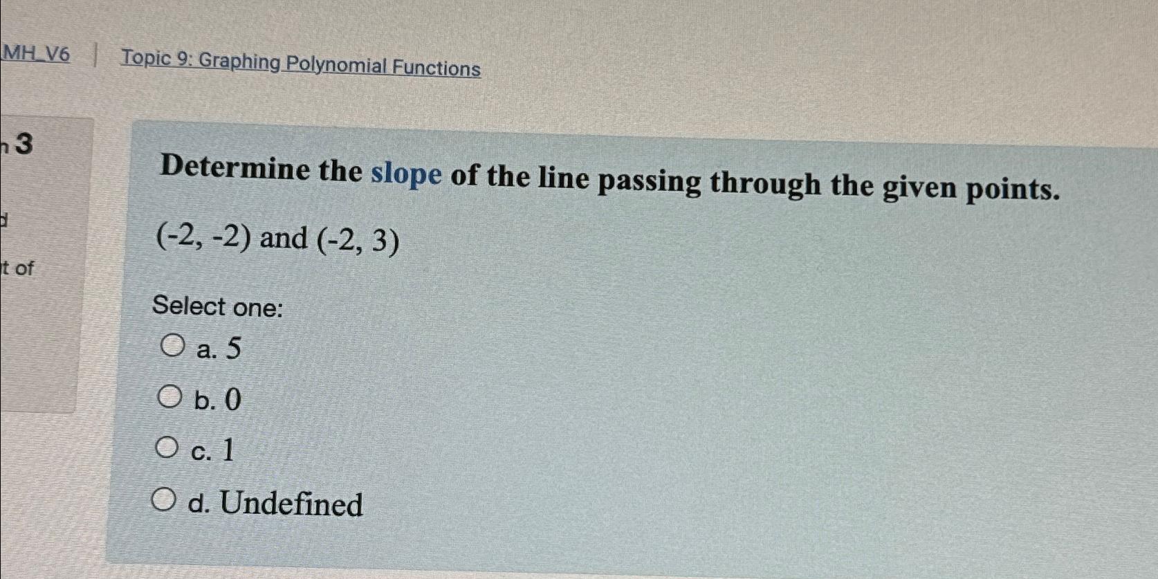 Solved Topic 9: Graphing Polynomial FunctionsDetermine the | Chegg.com