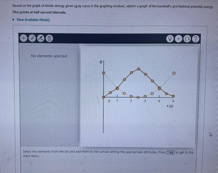 Solved Kinetic and Potential Energy of Baseball Graphing | Chegg.com