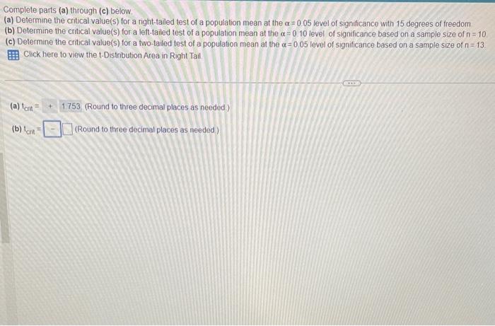 Solved Complete parts (a) through (c) below. (a) Determine | Chegg.com