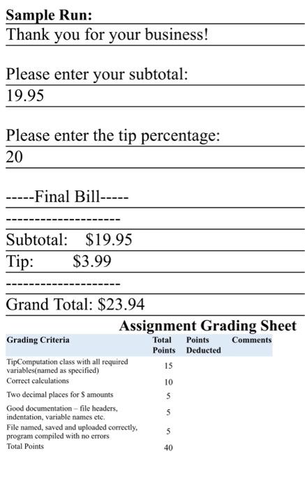 Solved 1- Java code for this program. The program should run | Chegg.com