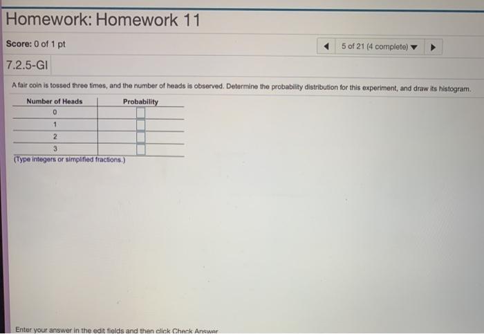 Solved Homework: Homework 11 Score: 0 of 1 pt 5 of 21 (4 | Chegg.com