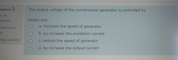 Solved The output voltage of the synchronous generator is | Chegg.com