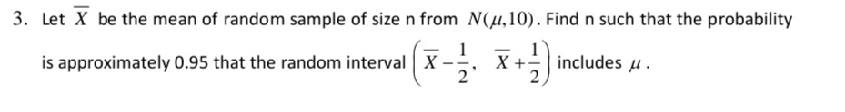 Solved Let x‾ be the mean of random sample of size n from | Chegg.com Solved Let x‾ be the mean of random sample of size n from | Chegg.com