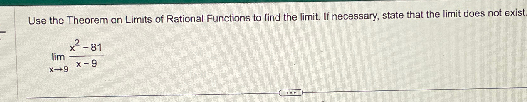 Solved Use the Theorem on Limits of Rational Functions to | Chegg.com