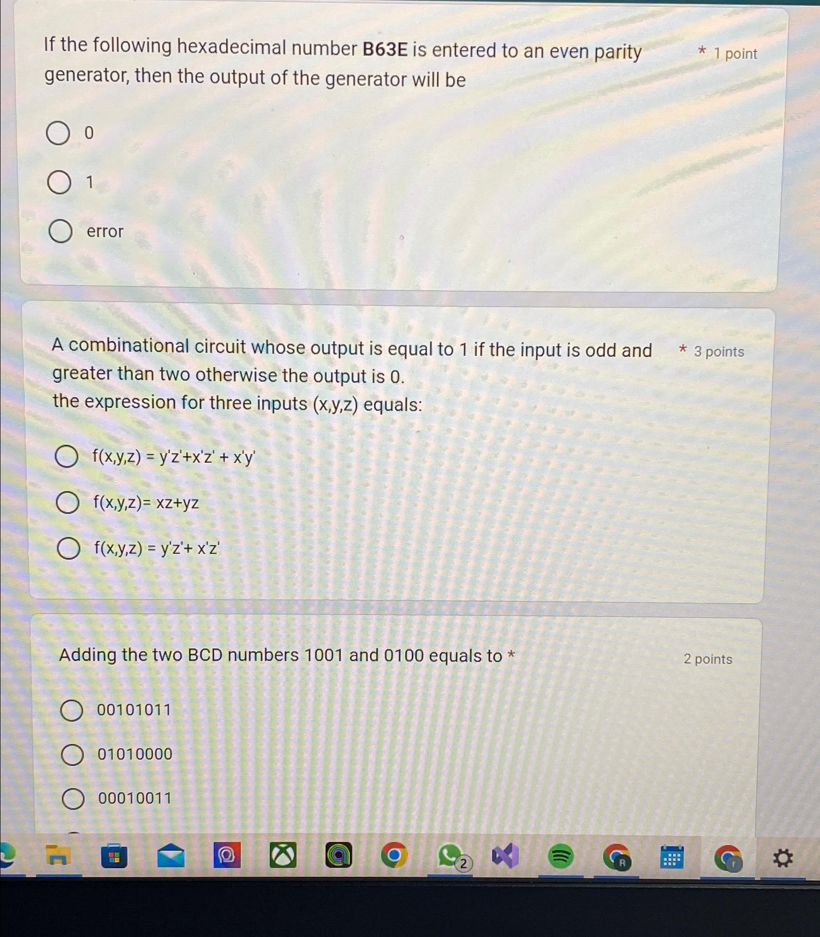 Solved If the following hexadecimal number B63E is entered | Chegg.com