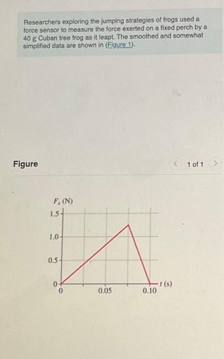 Solved Researchers exploring the jumping strategies of frogs | Chegg.com