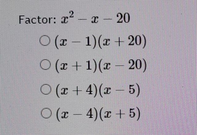 Solved Factor: | Chegg.com