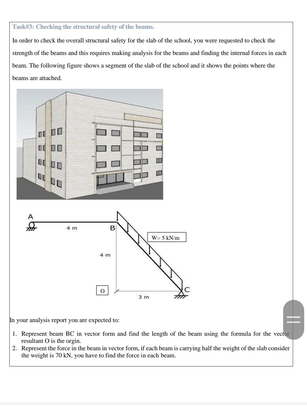 Solved Task\#3: Checking the structural safety of the beams. | Chegg.com
