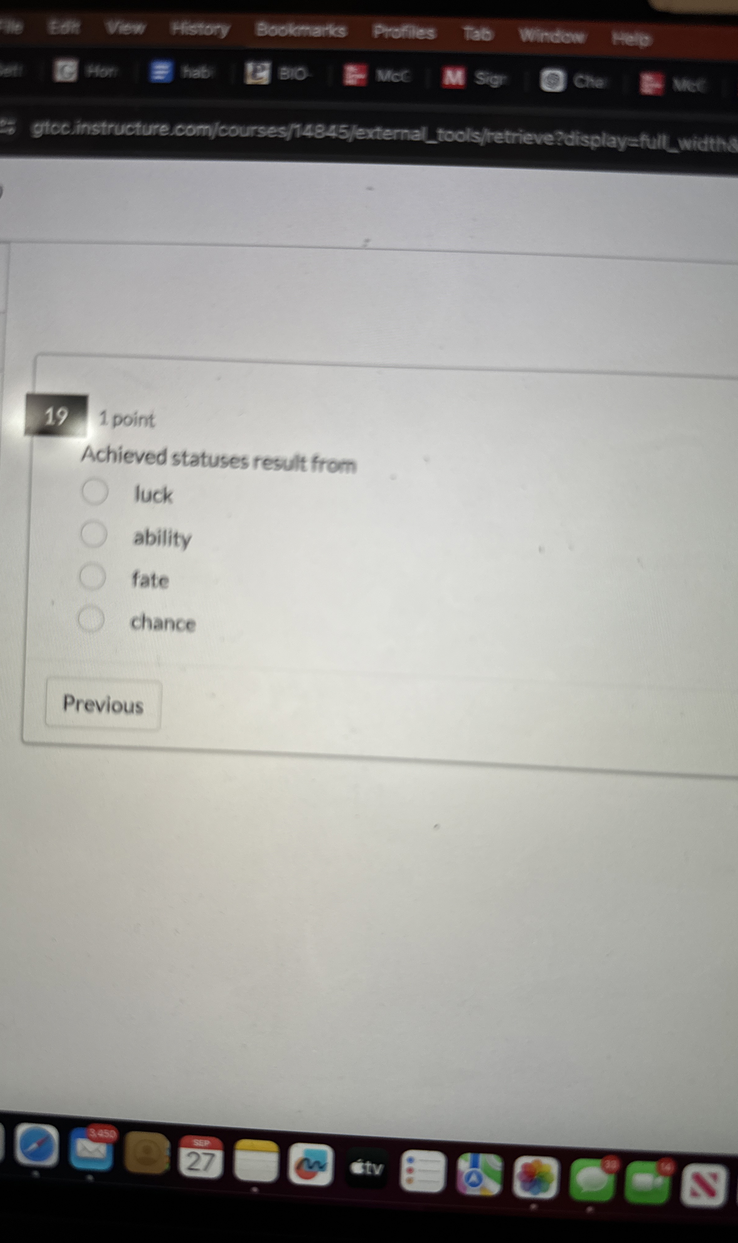 Solved 191 ﻿pointAchieved statuses result | Chegg.com