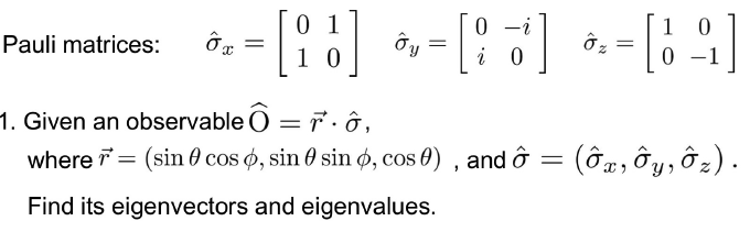 Solved Pauli matrices: | Chegg.com