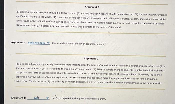 Solved 5. Extended Arguments 4 Each extended argument within | Chegg.com