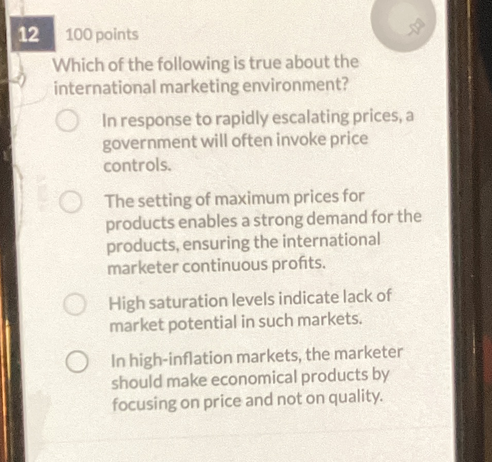 Solved 12,100 ﻿pointsWhich of the following is true about | Chegg.com