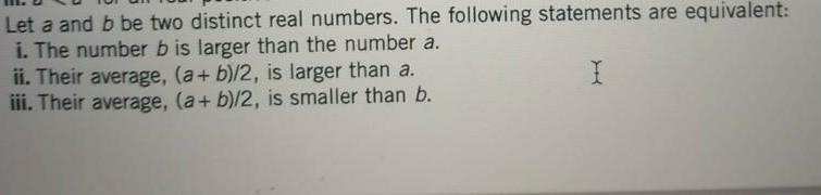 Solved Let a and b be two distinct real numbers. The | Chegg.com