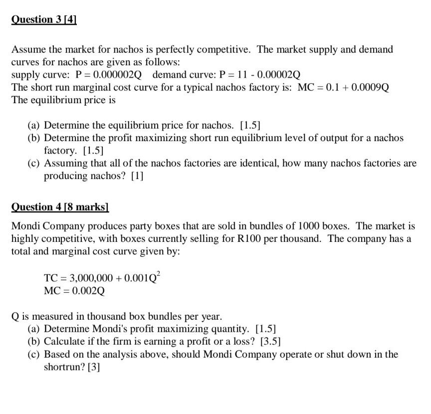 Solved Question 1 [5] TYPO produces memo pads in its local | Chegg.com