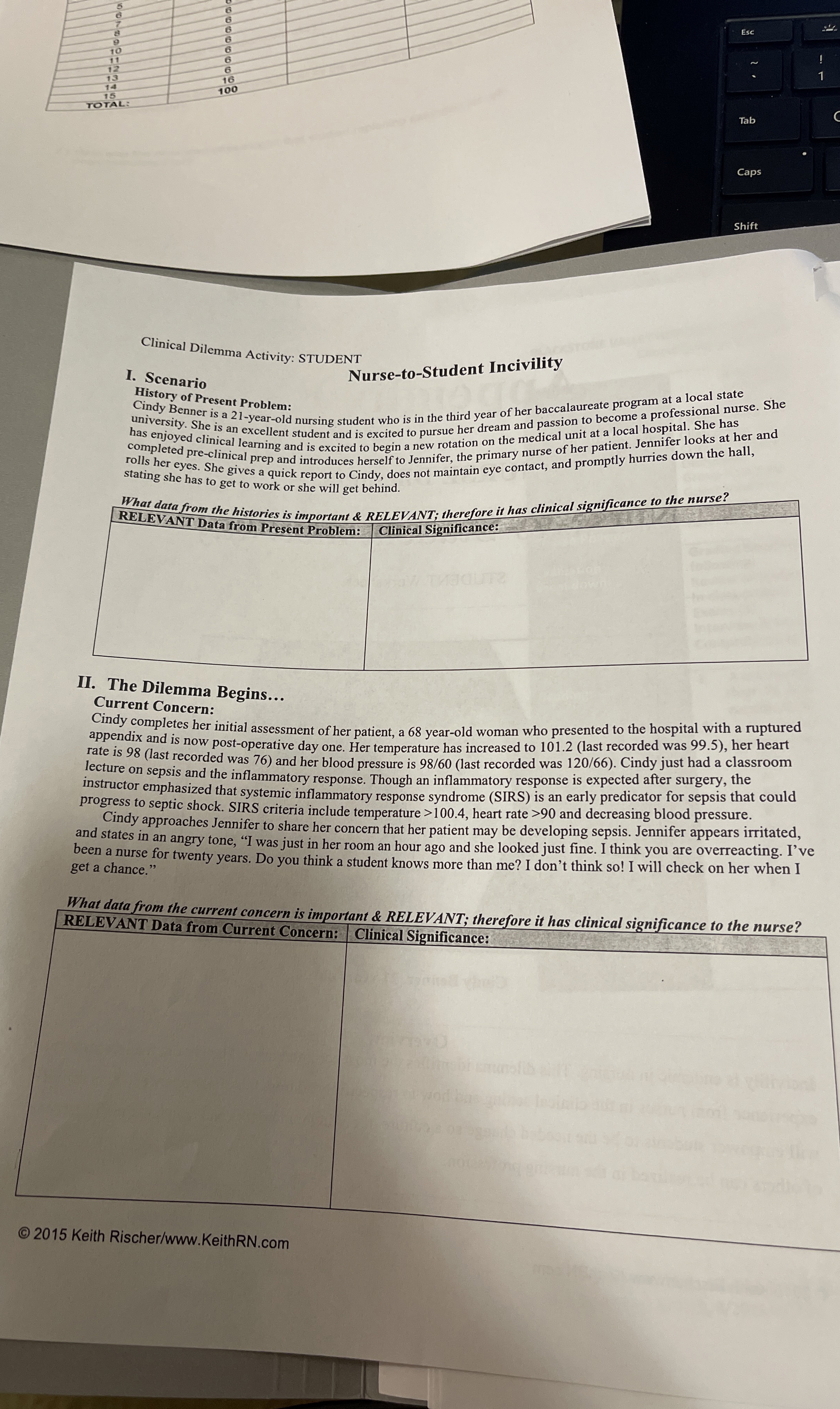 Solved Appendix ENURSE DilemmaNurse-to-Student | Chegg.com