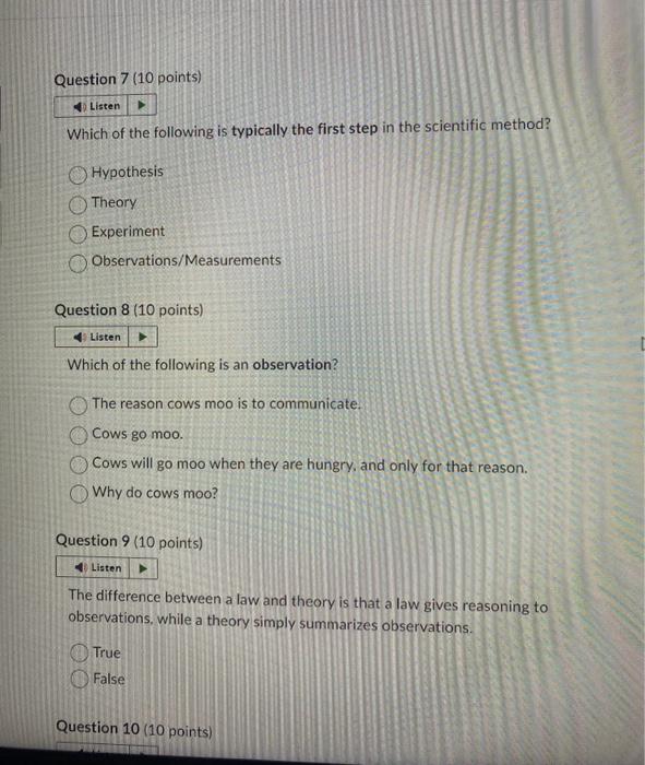 Solved Question 4 (10 points) Which of the following is | Chegg.com