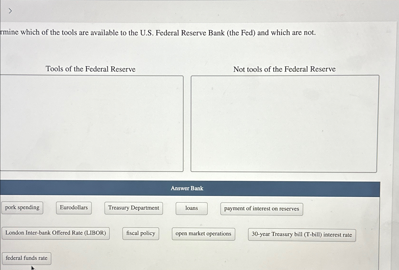 Solved rmine which of the tools are available to the U.S. | Chegg.com