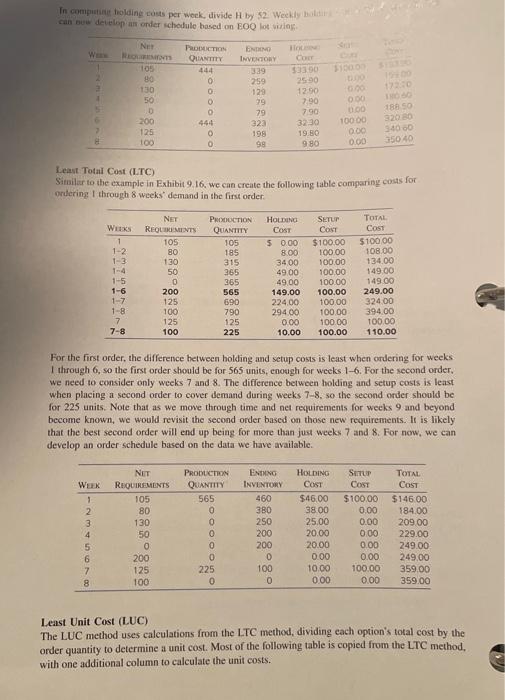 Solved LO9-4 SOLVED PROBLEM 4 Consider the following data | Chegg.com