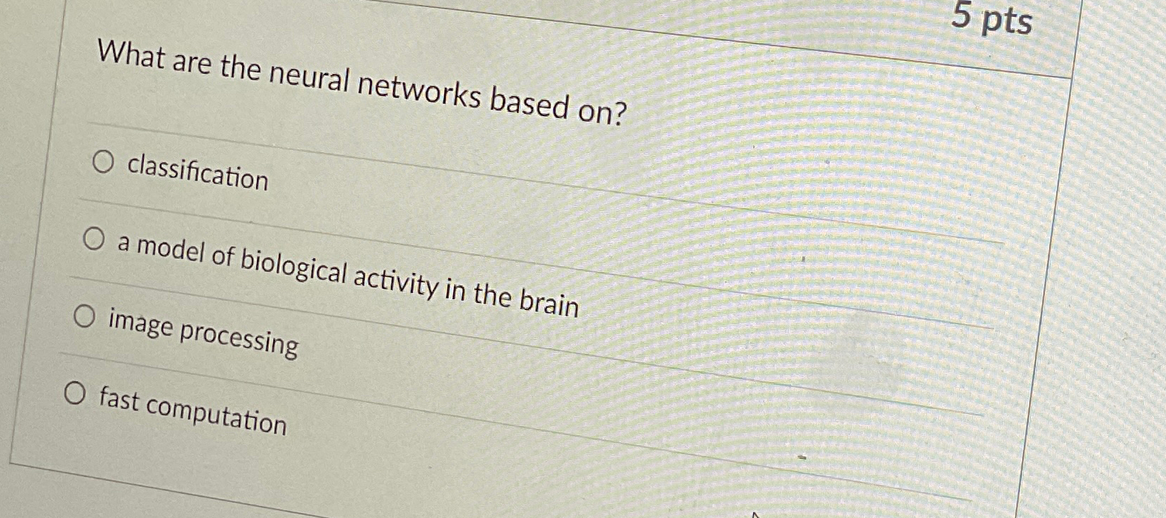Solved What are the neural networks based on?classificationa | Chegg.com