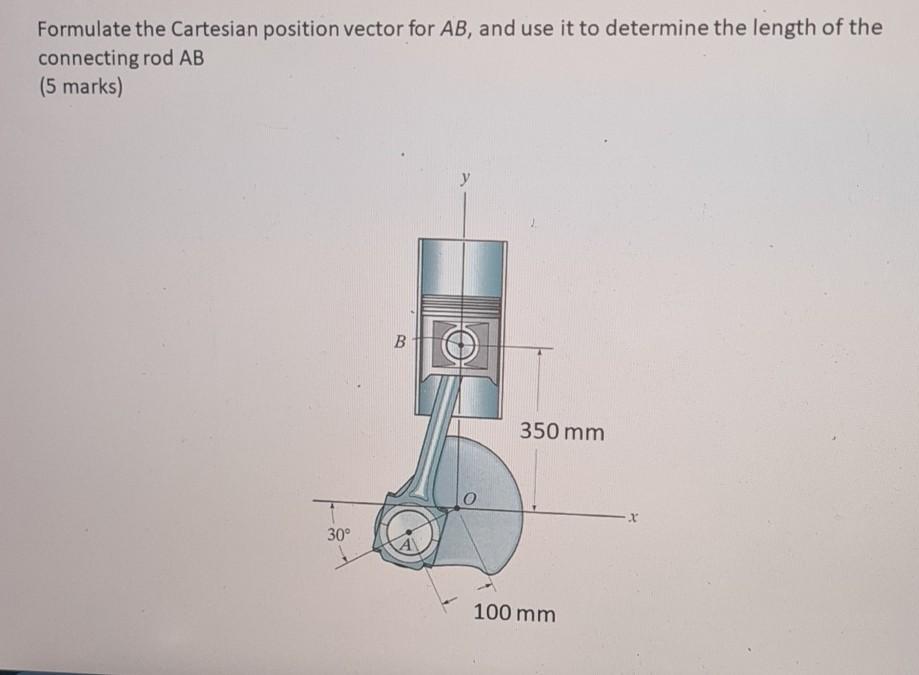 Solved Formulate The Cartesian Position Vector For Ab And