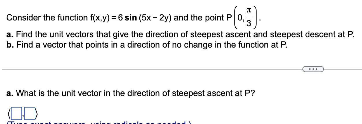 Solved Consider the function f(x,y)=6sin(5x-2y) ﻿and the | Chegg.com