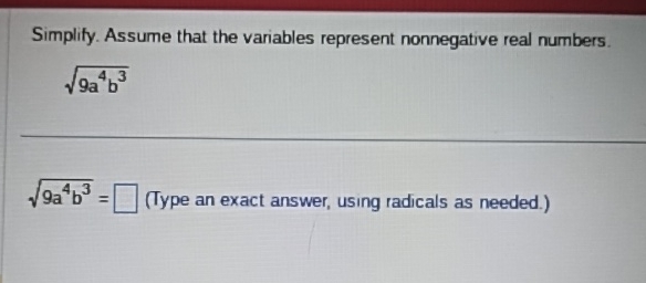 Solved Simplify. Assume that the variables represent | Chegg.com