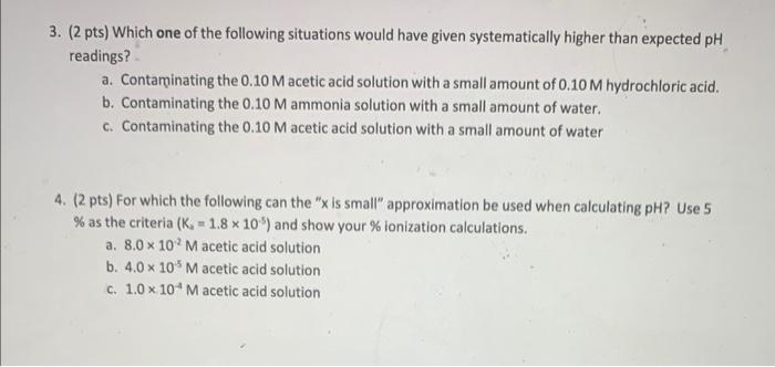 Solved 3. (2 pts) Which one of the following situations | Chegg.com