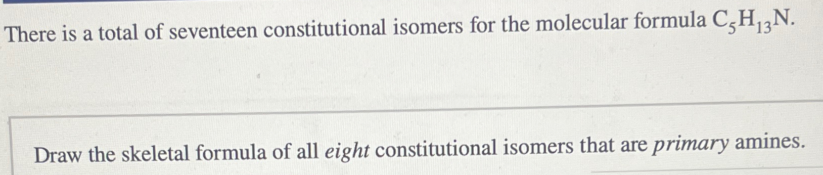 There is a total of seventeen constitutional isomers | Chegg.com