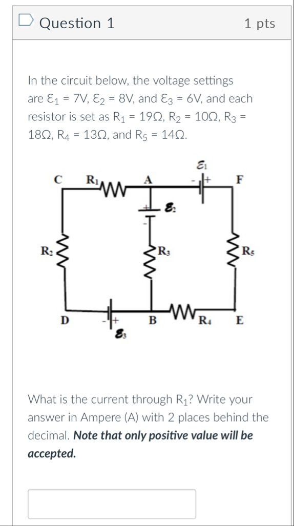 Solved Question 11 ﻿ptsIn the circuit below, the voltage | Chegg.com