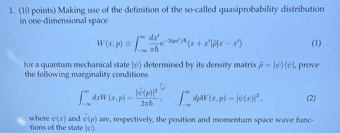 Solved (10 points) Making use of the definition of the | Chegg.com