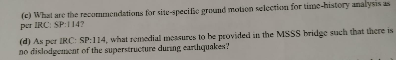 Solved (c) ﻿What are the recommendations for site-specific | Chegg.com