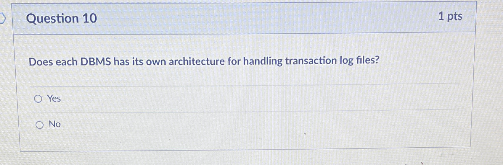 Solved Question 101 ﻿ptsDoes each DBMS has its own | Chegg.com