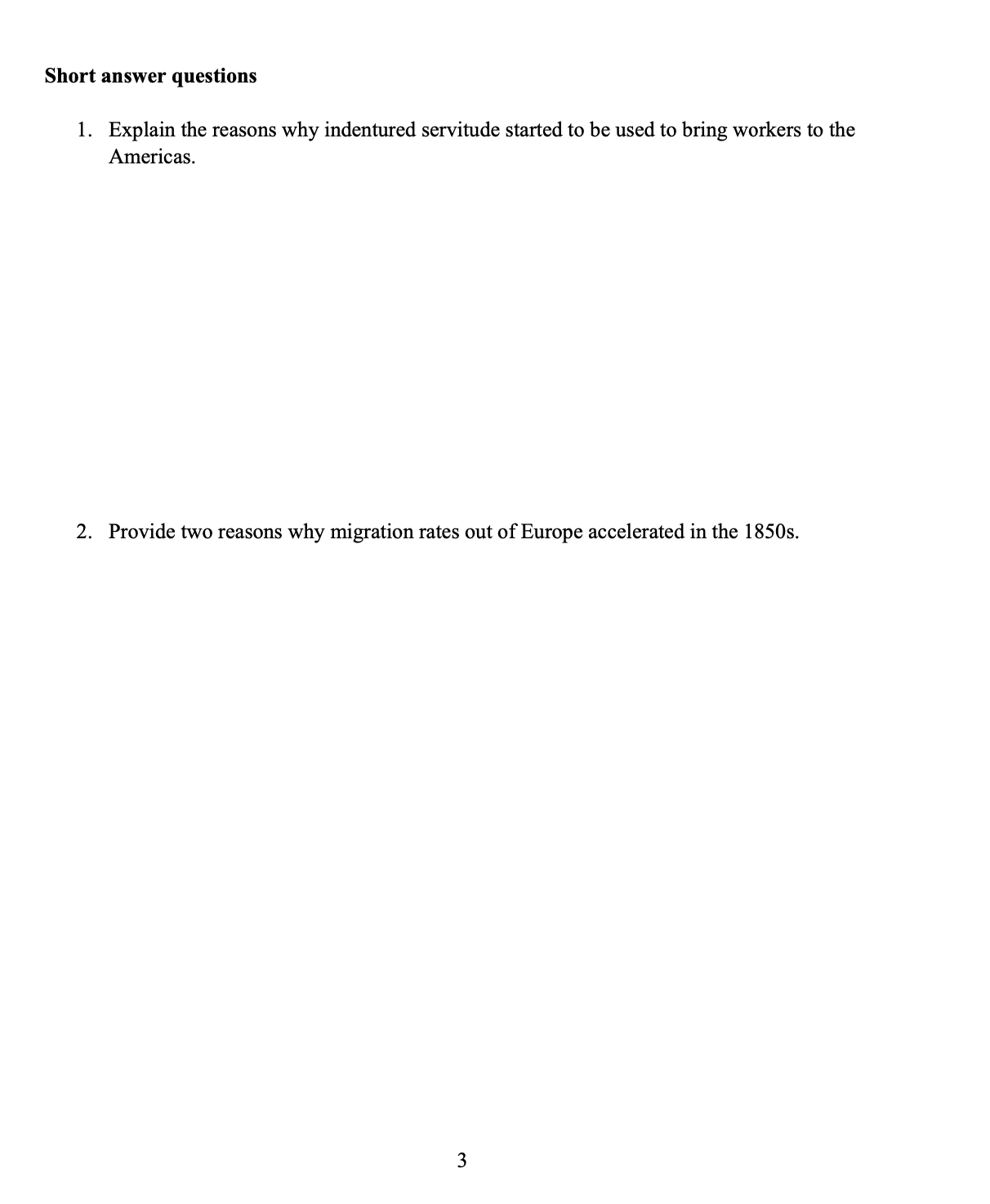Solved Short answer questionsExplain the reasons why | Chegg.com