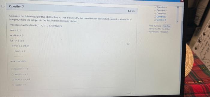 Solved complete the following algorithm (dotted line) so | Chegg.com