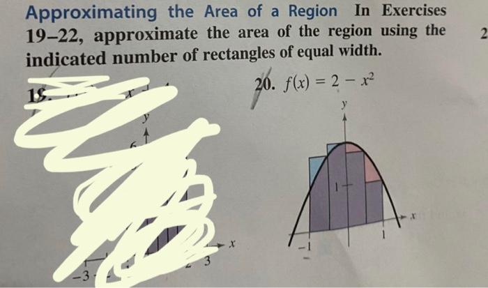 Solved 2 Approximating the Area of a Region In Exercises | Chegg.com