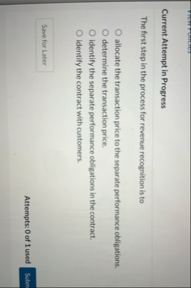Solved Current Attempt in ProgressThe first step in the | Chegg.com