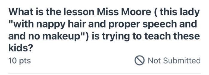 Solved After reading the short story "The Lesson" answer the | Chegg.com