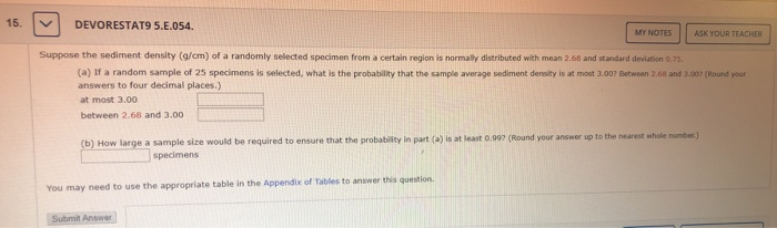 Solved If a random sample of 25 specimens is selected, what | Chegg.com