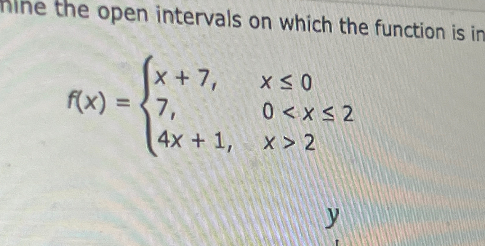 Solved mine the open intervals on which the function | Chegg.com