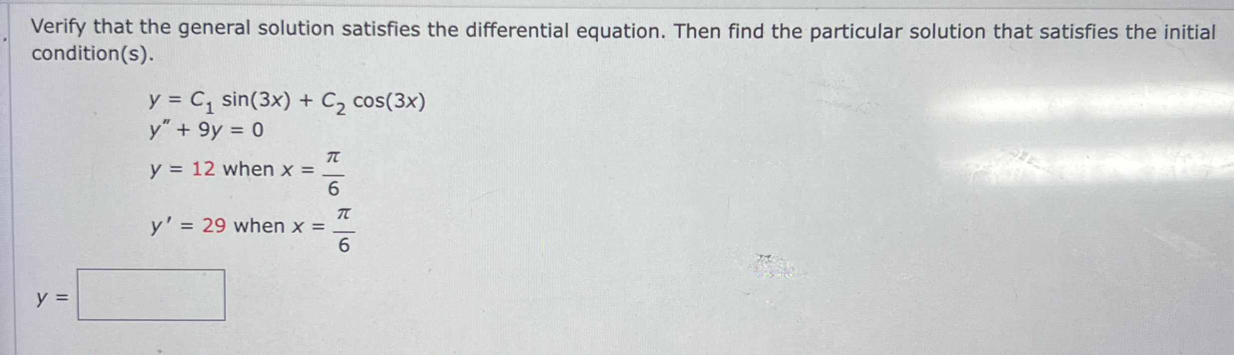 Solved Verify that the general solution satisfies the | Chegg.com