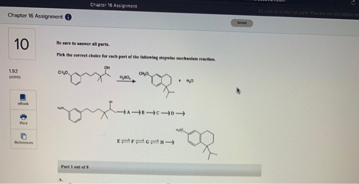 Solved Chapter 16 Assignment De sure to al sants. Pick the | Chegg.com
