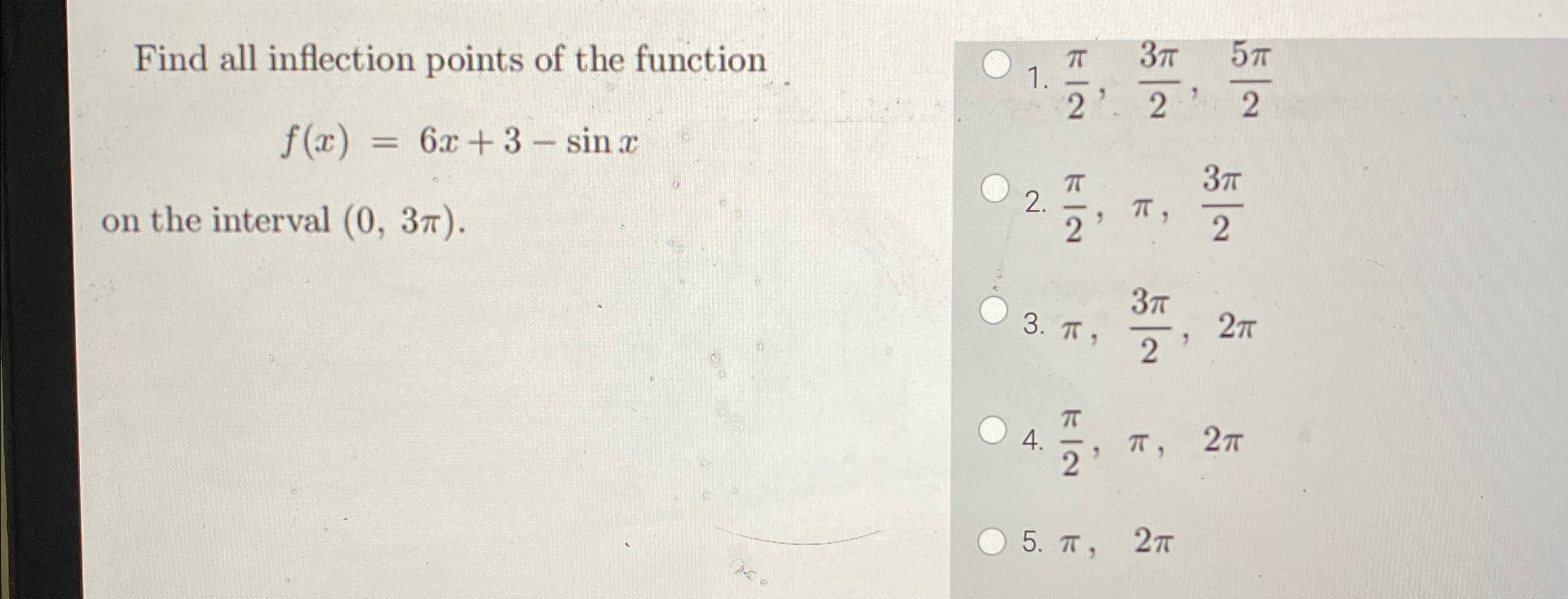 Solved Find all inflection points of the | Chegg.com