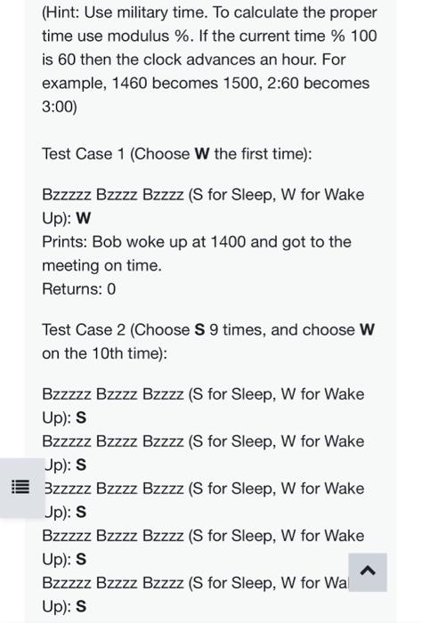 Solved (Hint: Use military time. To calculate the proper | Chegg.com