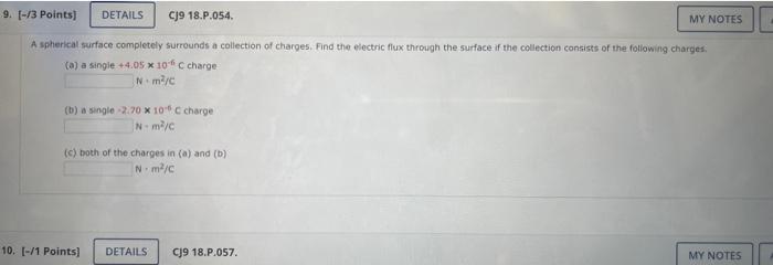 Solved 9. 1-/3 Points) DETAILS CJ9 18.P.054, MY NOTES ASK | Chegg.com Solved 9. 1-/3 Points) DETAILS CJ9 18.P.054, MY NOTES ASK | Chegg.com