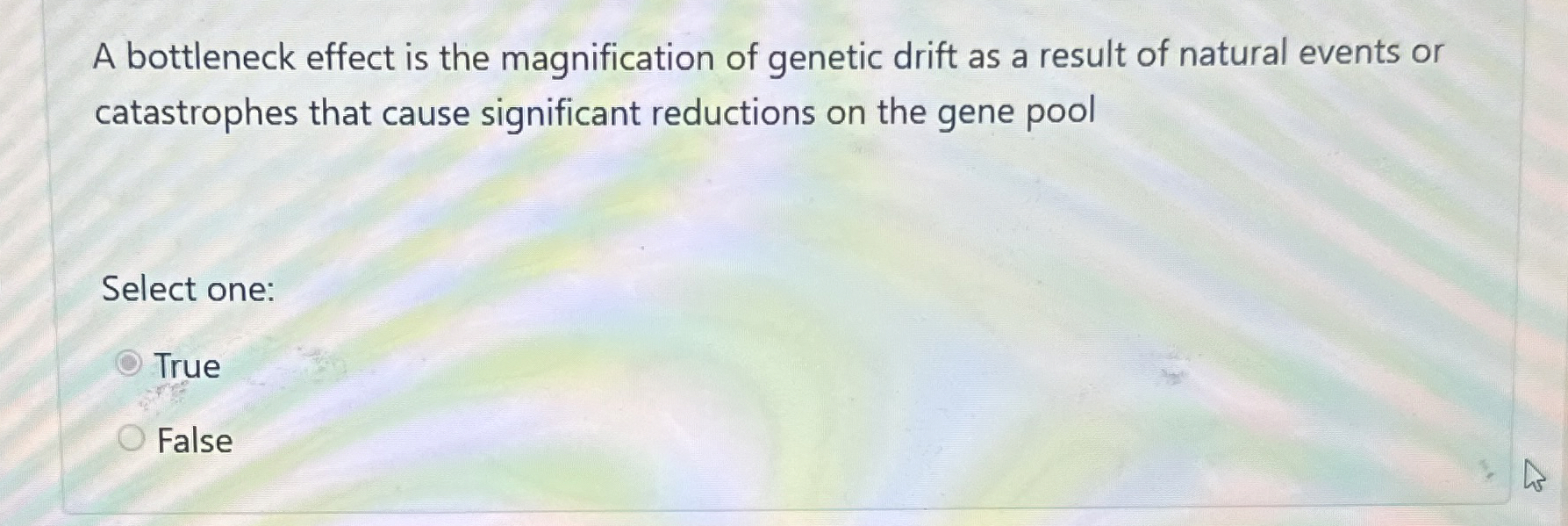 A bottleneck effect is the magnification of genetic | Chegg.com